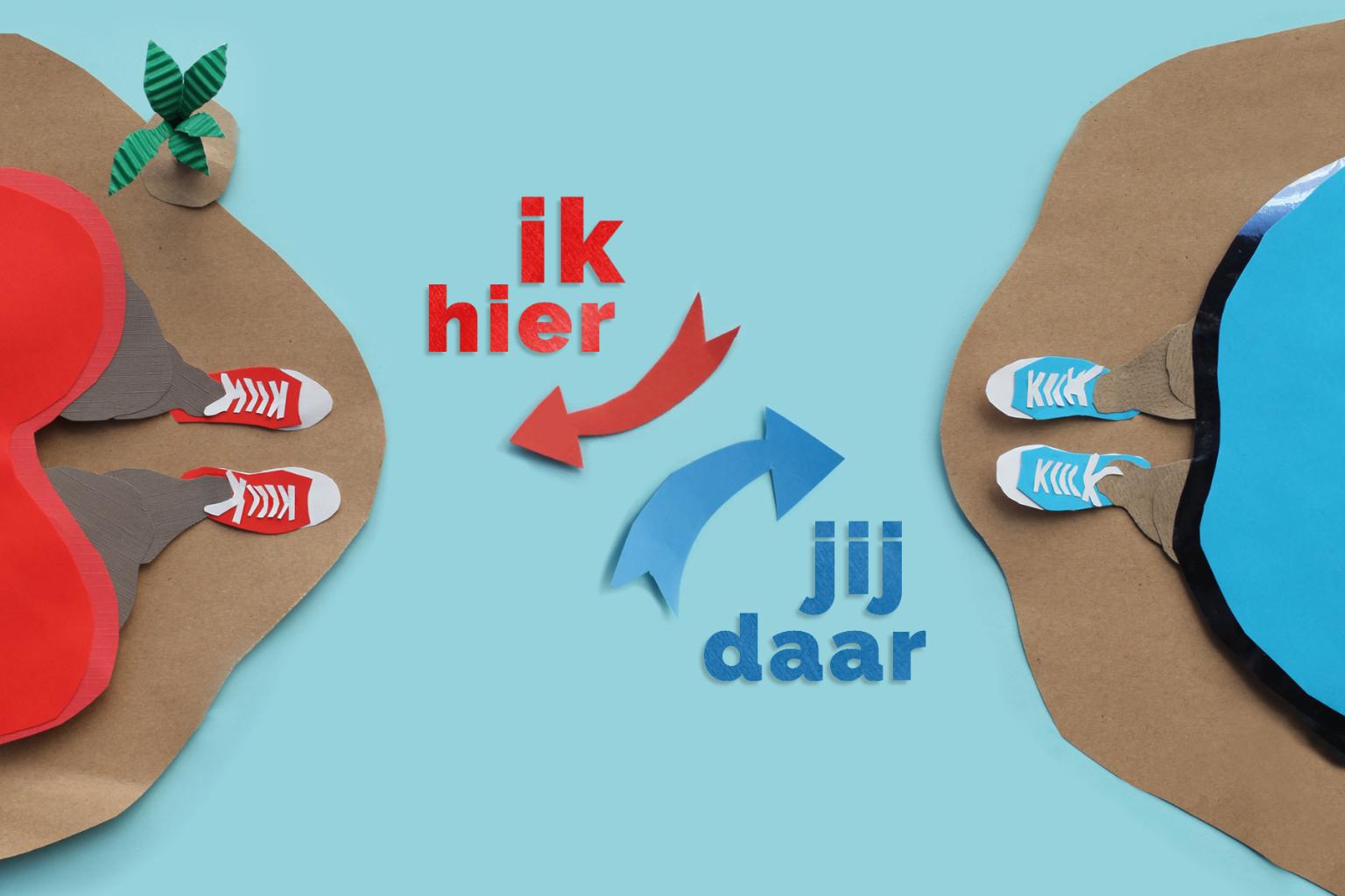 Straattheater voorstelling: Ik hier jij daar - over niet samen kunnen ...